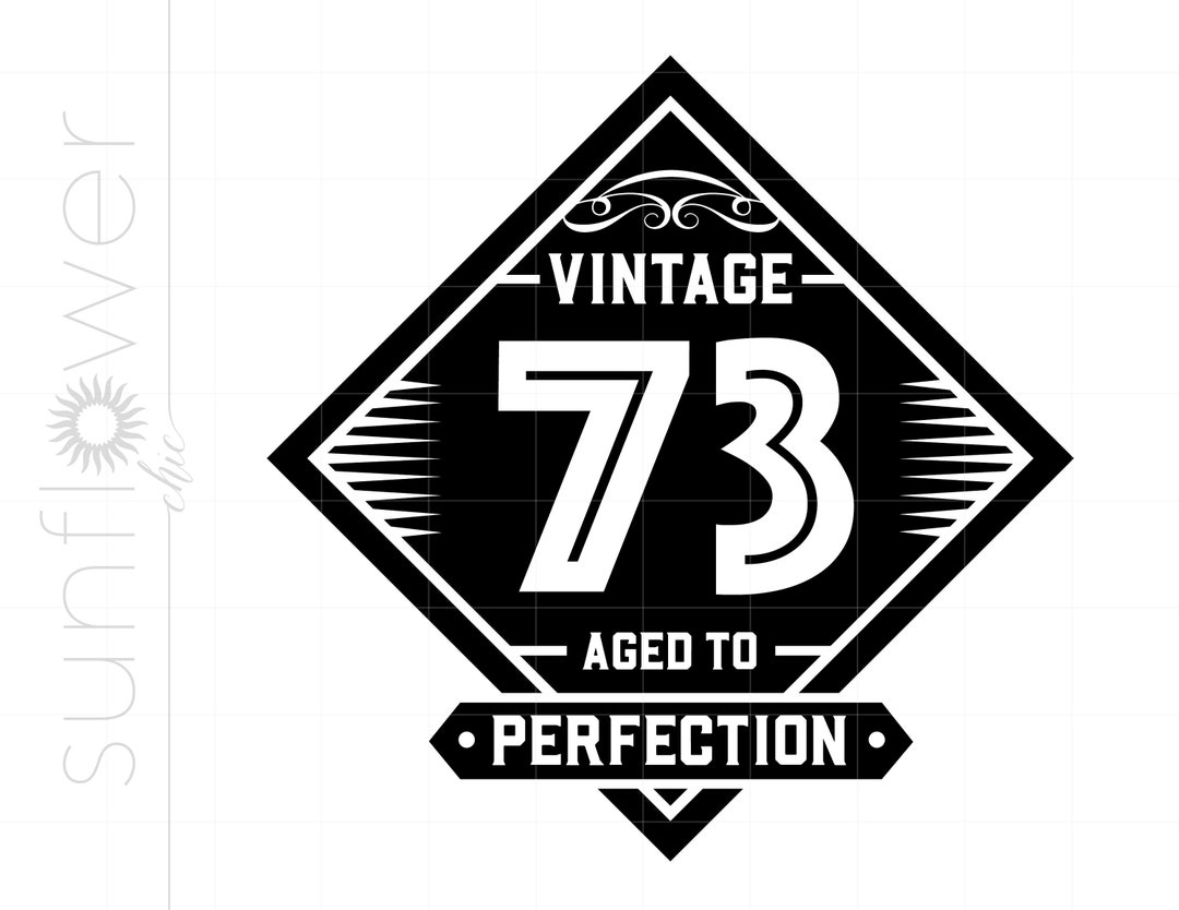 73 SVG Clipart Vintage 73 Cut File for Cricut Vintage 73 - Etsy