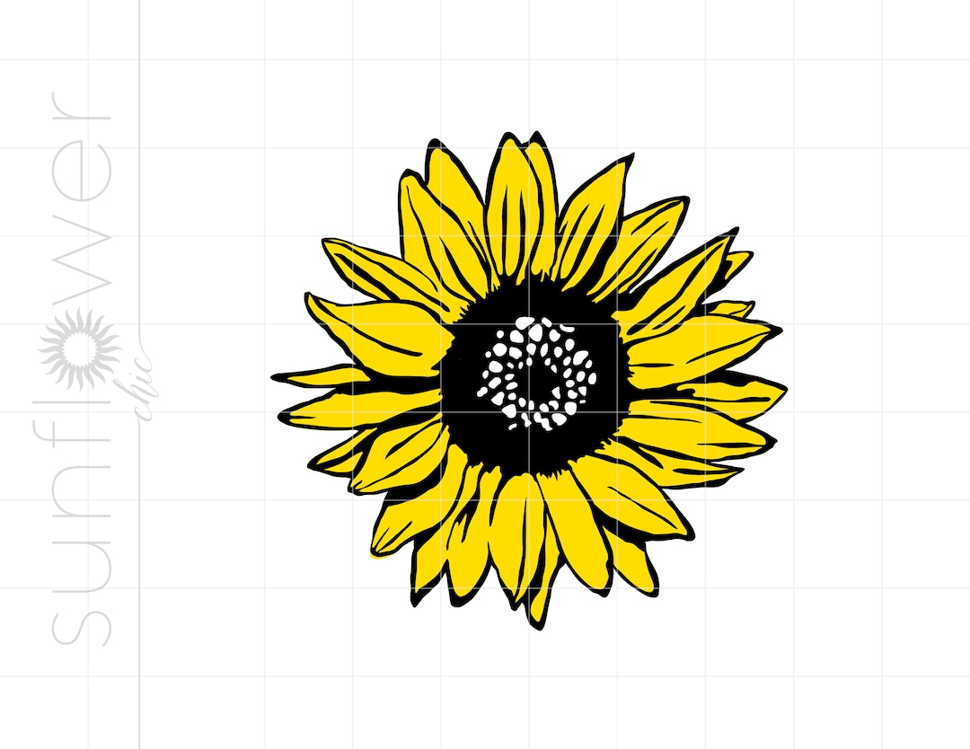 Sunflower Svg | Sunflower Cut File | Sunflower Cricut Silhouette ...