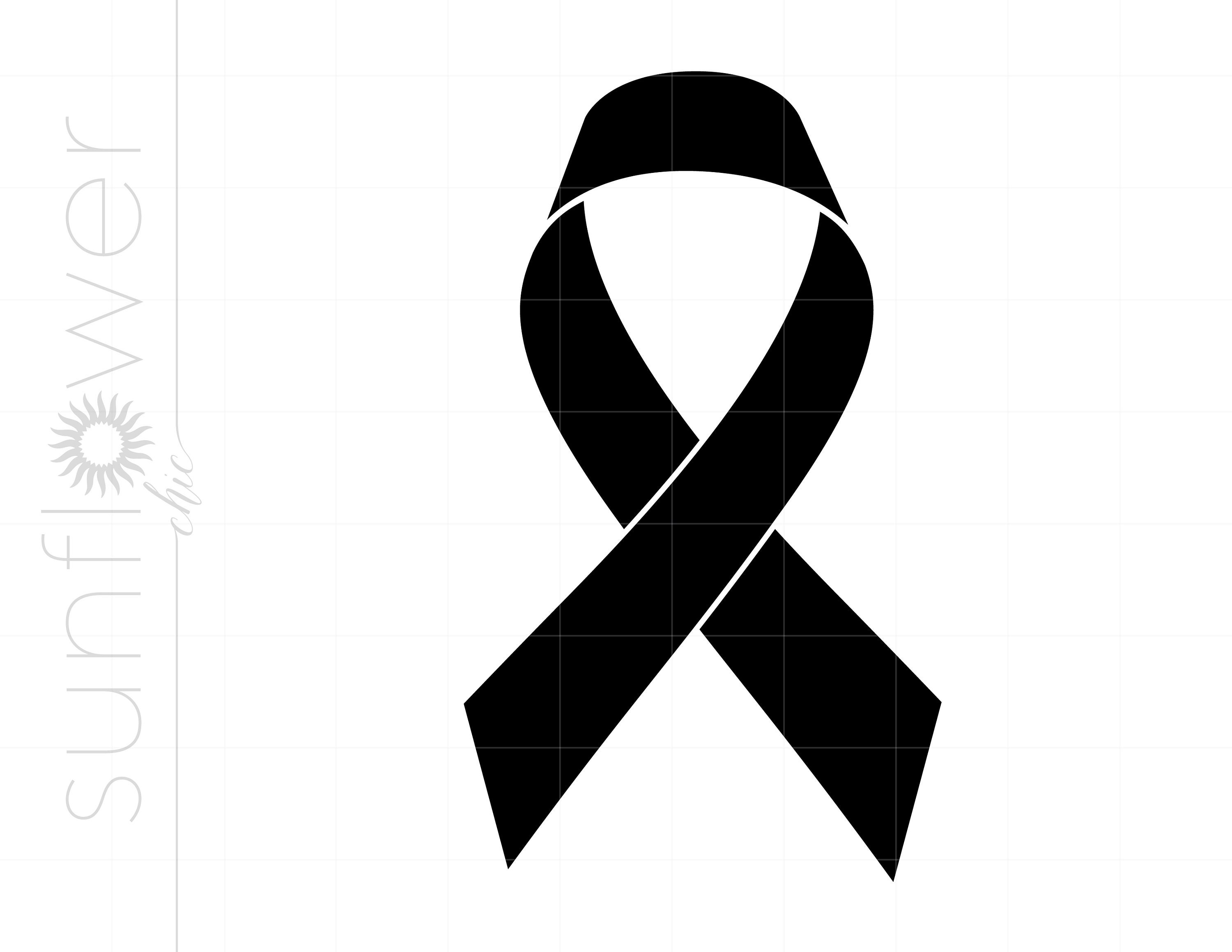 Orange Cancer Ribbon Vector