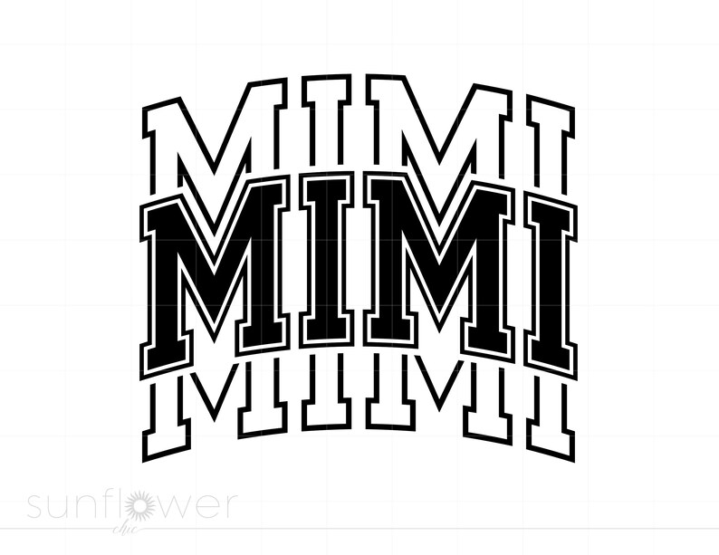 Mimi Svg, Grandma Svg, Varsity Mimi Svg, Gift for Grandma Svg, Mimi T ...