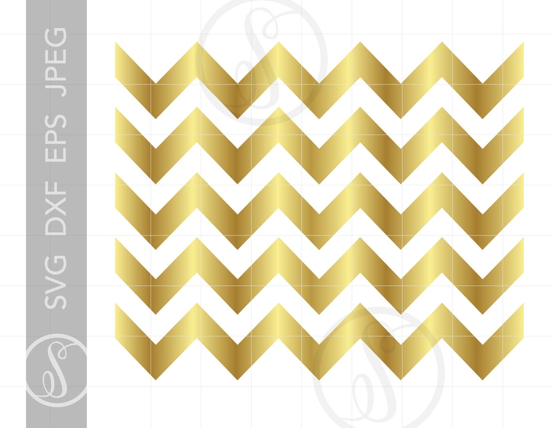 Gold Chevron SVG Gold Chevron Pattern Download Chevron - Etsy