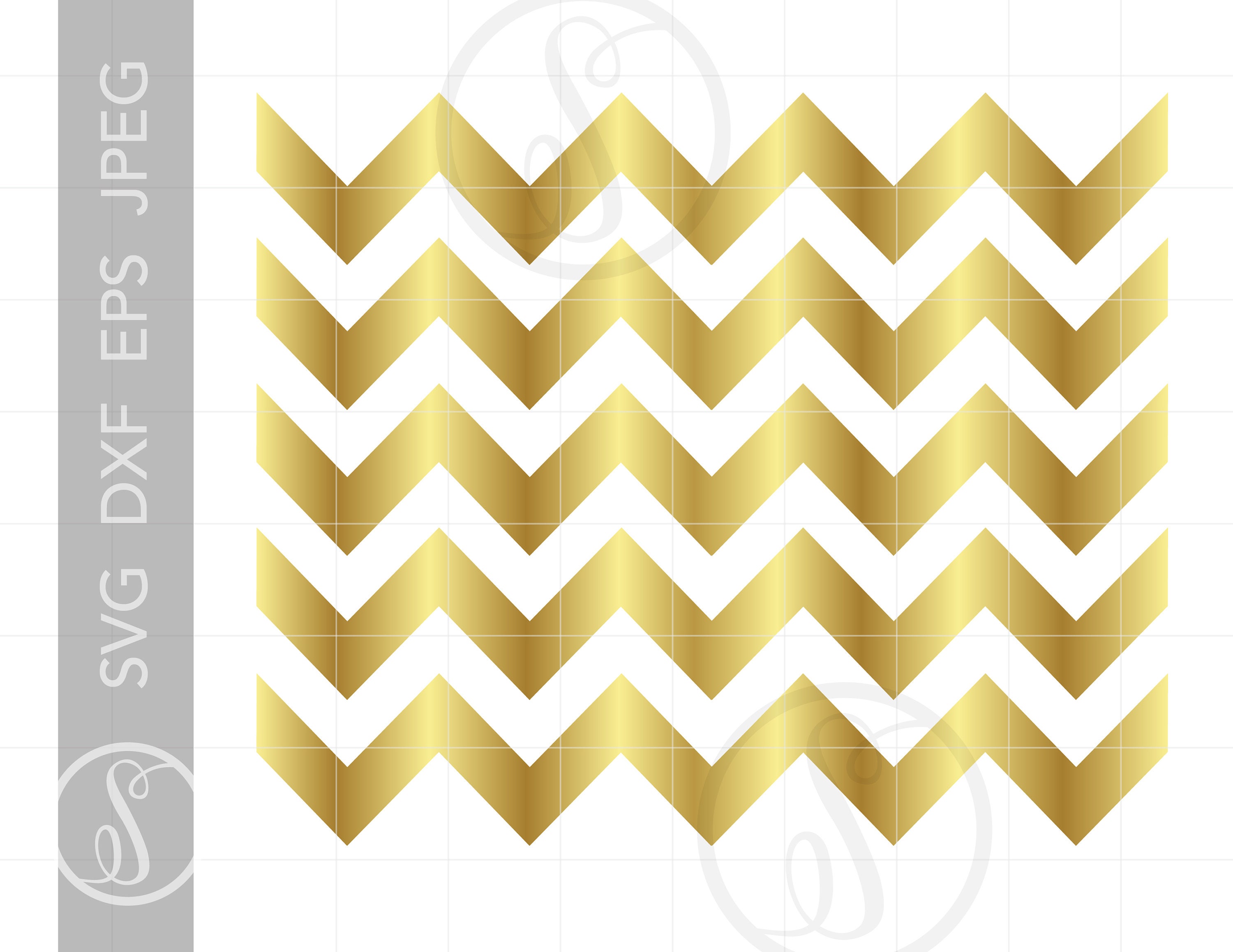 Gold Chevron Pattern