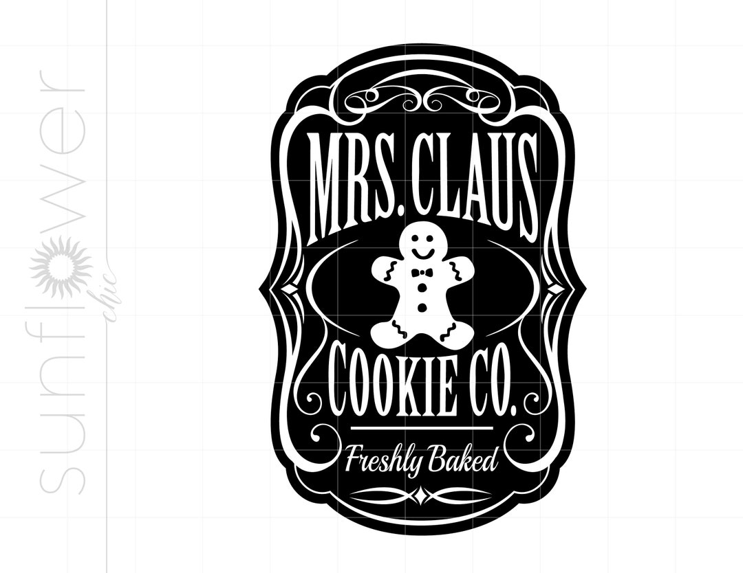 Christmas Svg | Mrs Claus Cookies SVG Cut File | Mrs Claus Cookie Co ...
