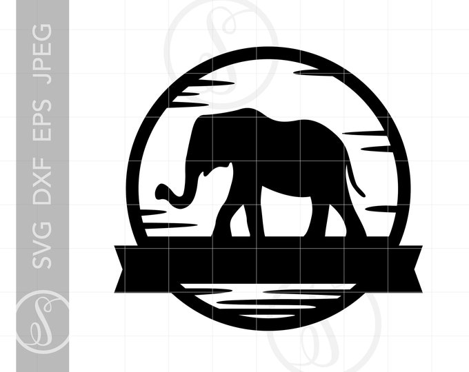 Olifant SVG Elephant Silhouette Download Cut File Elephant - Etsy Nederland