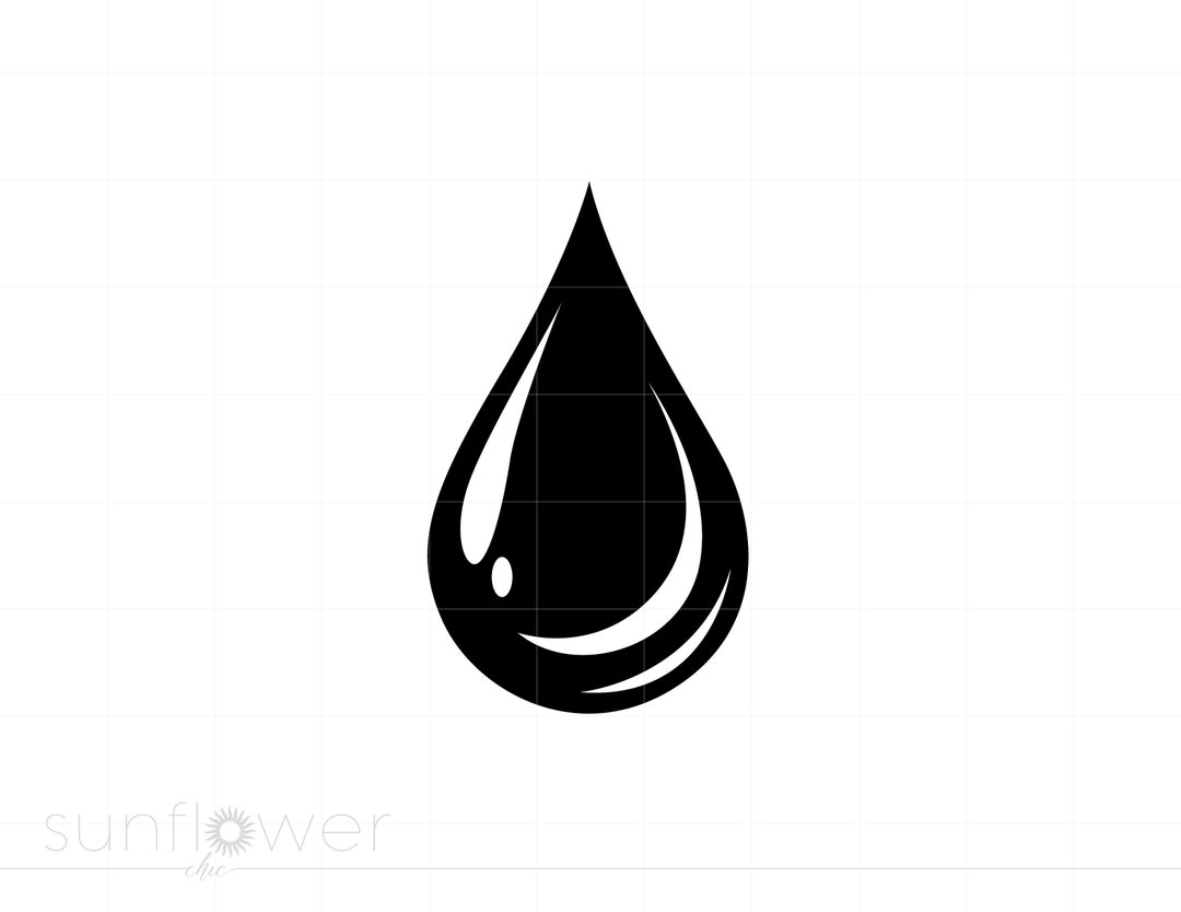 Water Drop SVG Clipart, Water Drop Svg Jpg Eps Pdf Png Dxf Cricut ...