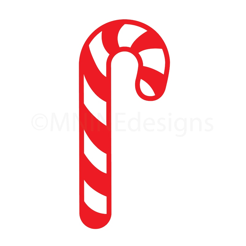 Candy Cane Svg - Etsy