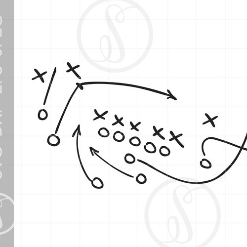 Sports Art Svg Cut File Clipart Downloads Football Playbook - Etsy