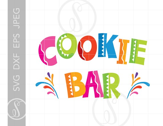 Fiesta Cookie Party Sign Svg Art Cookie Bar Sign Svg Cut - Etsy Australia