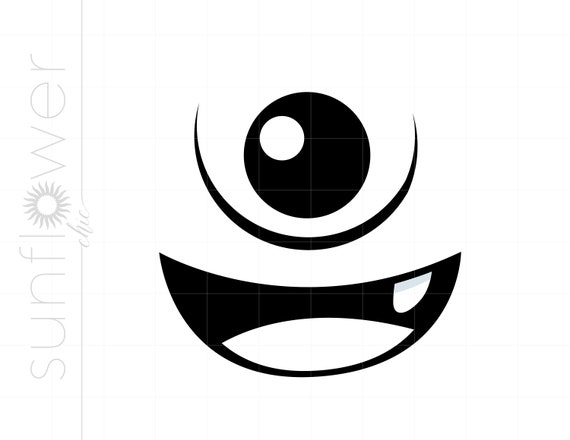 Monster Mouth Black And White Printables