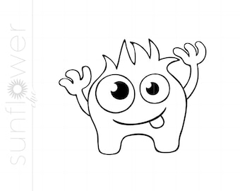 Goofy Outline Svg - Etsy