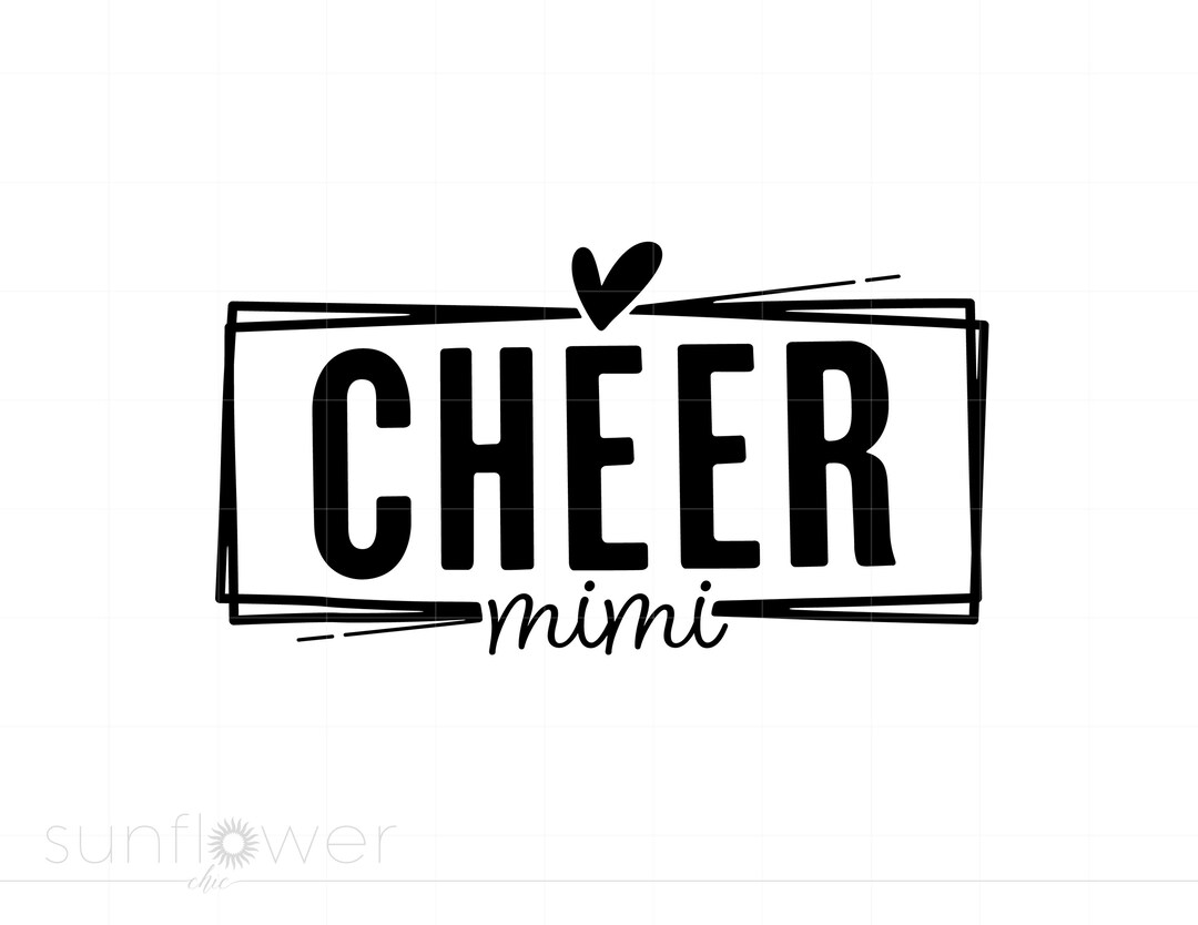 Cheer Mimi Svg, Cheerleader Mimi T Shirt Art, Cheer Grandma Era, Cricut ...