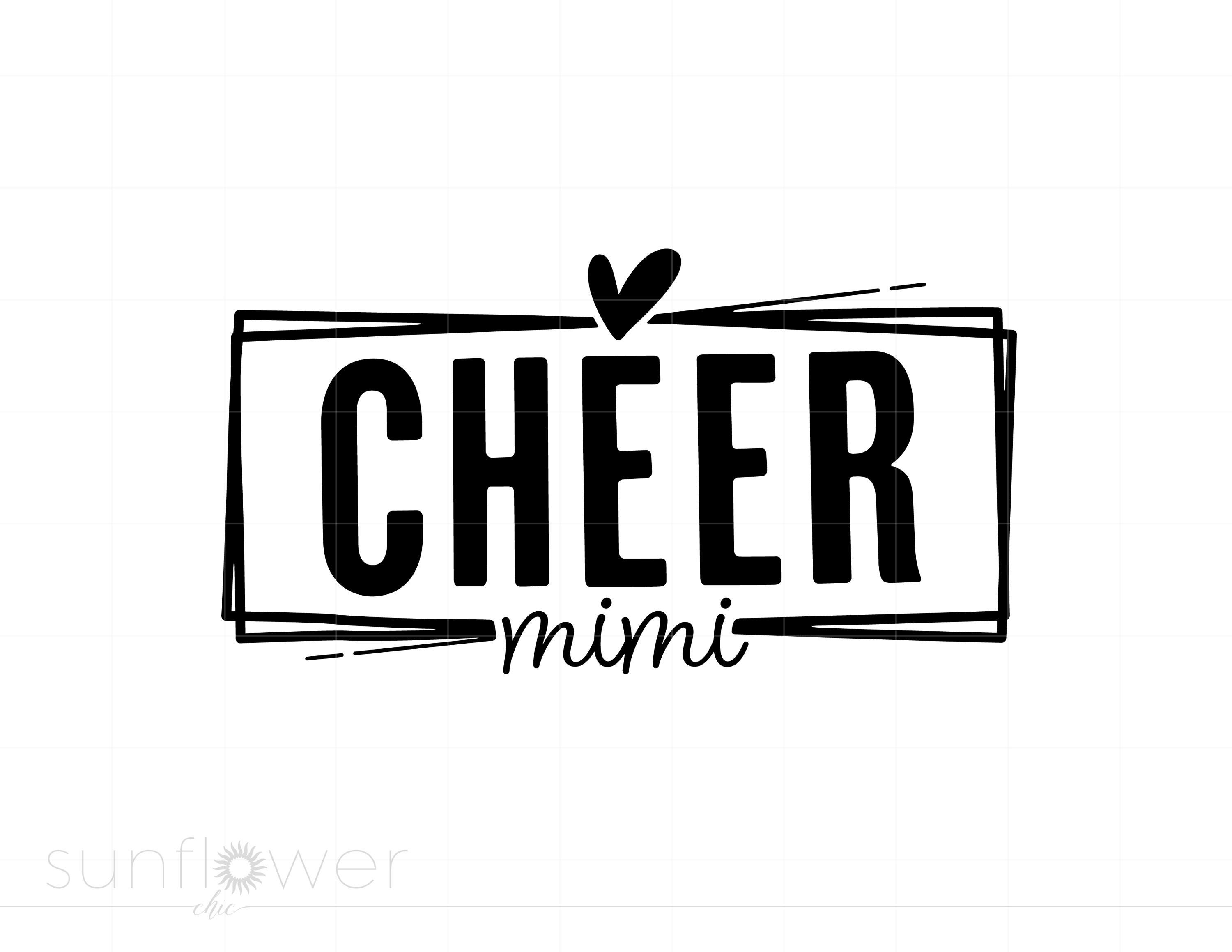 Cheer Mimi Svg, Cheerleader Mimi T Shirt Art, Cheer Grandma Era, Cricut ...