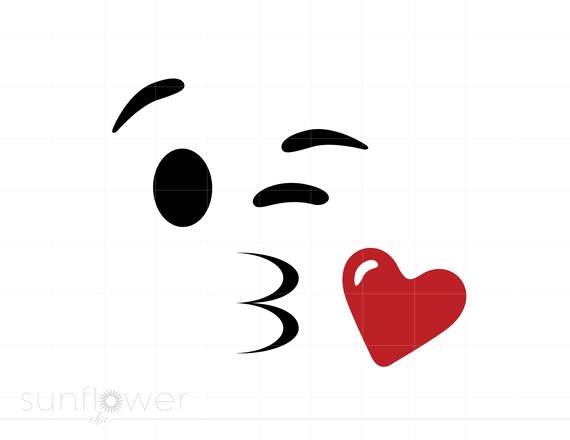 Silueta De Cara De Beso