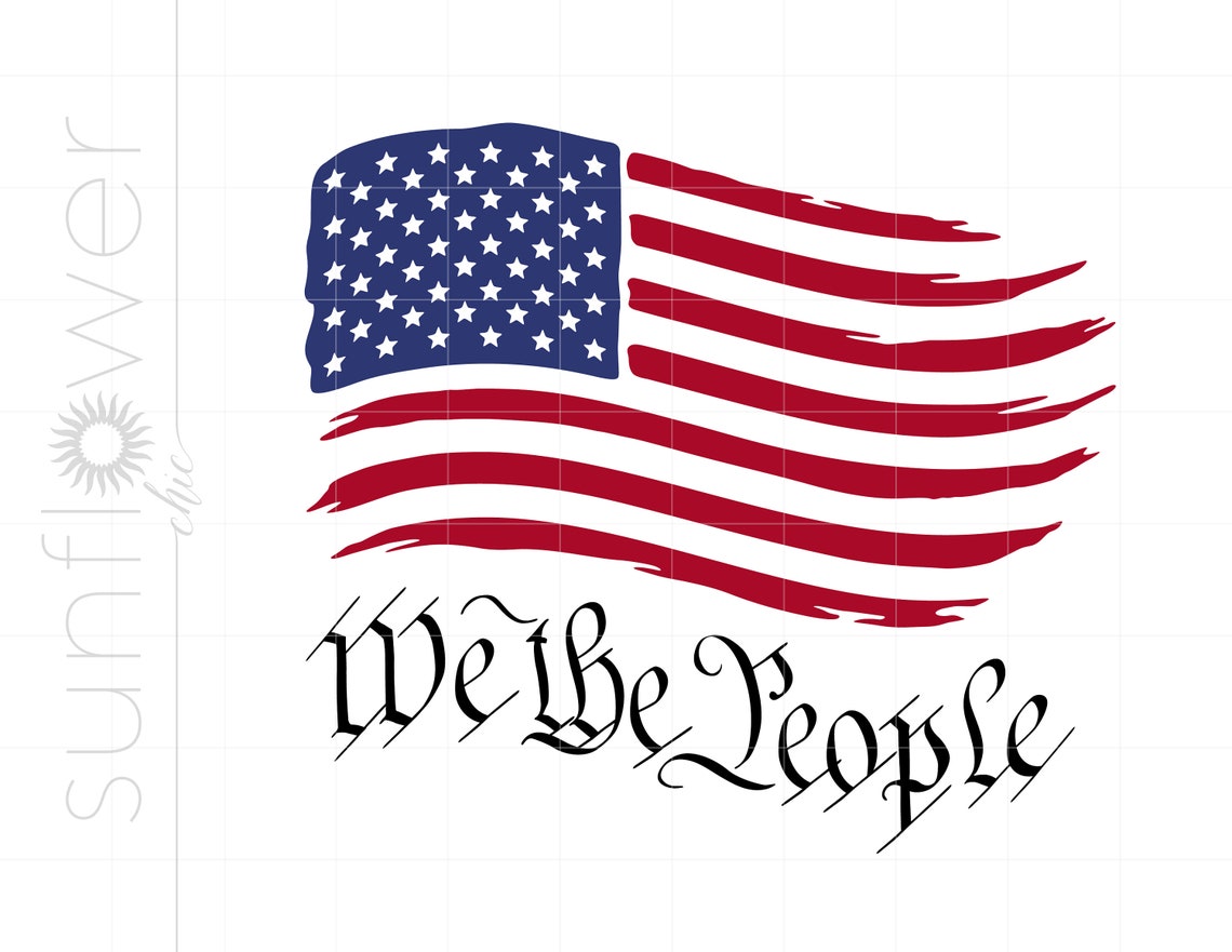 American Flag Svg We the People American Flag Svg We the - Etsy