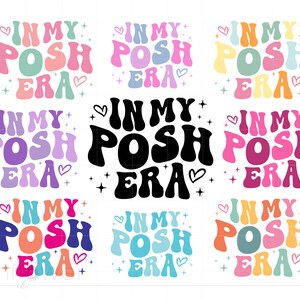 In My Posh Era Svg Bundle, Groovy Wavy Text Elegant Era Shirt Gift Svg ...