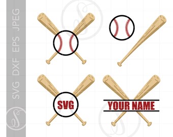 Split Baseball Monogram - Etsy