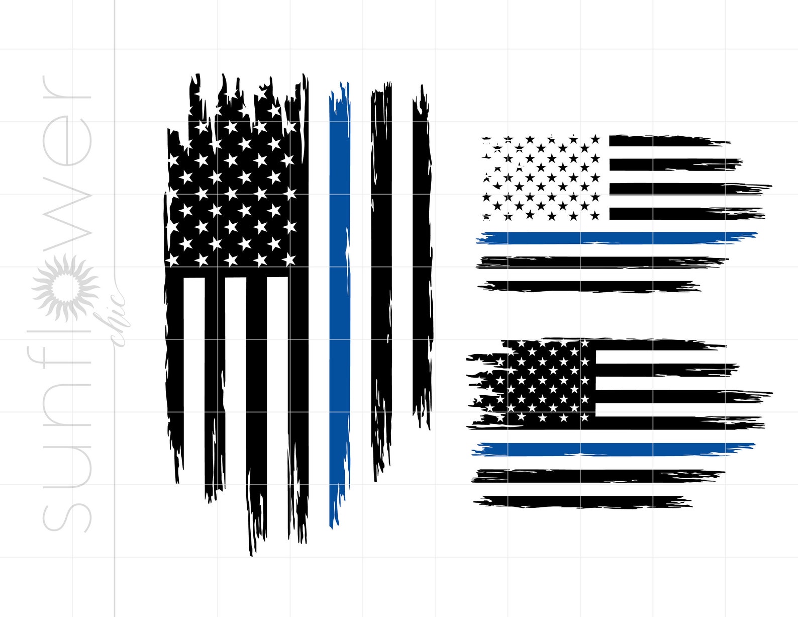 Police Flag Svg | Policeman Flag Svg Cut Files | Distressed Police ...