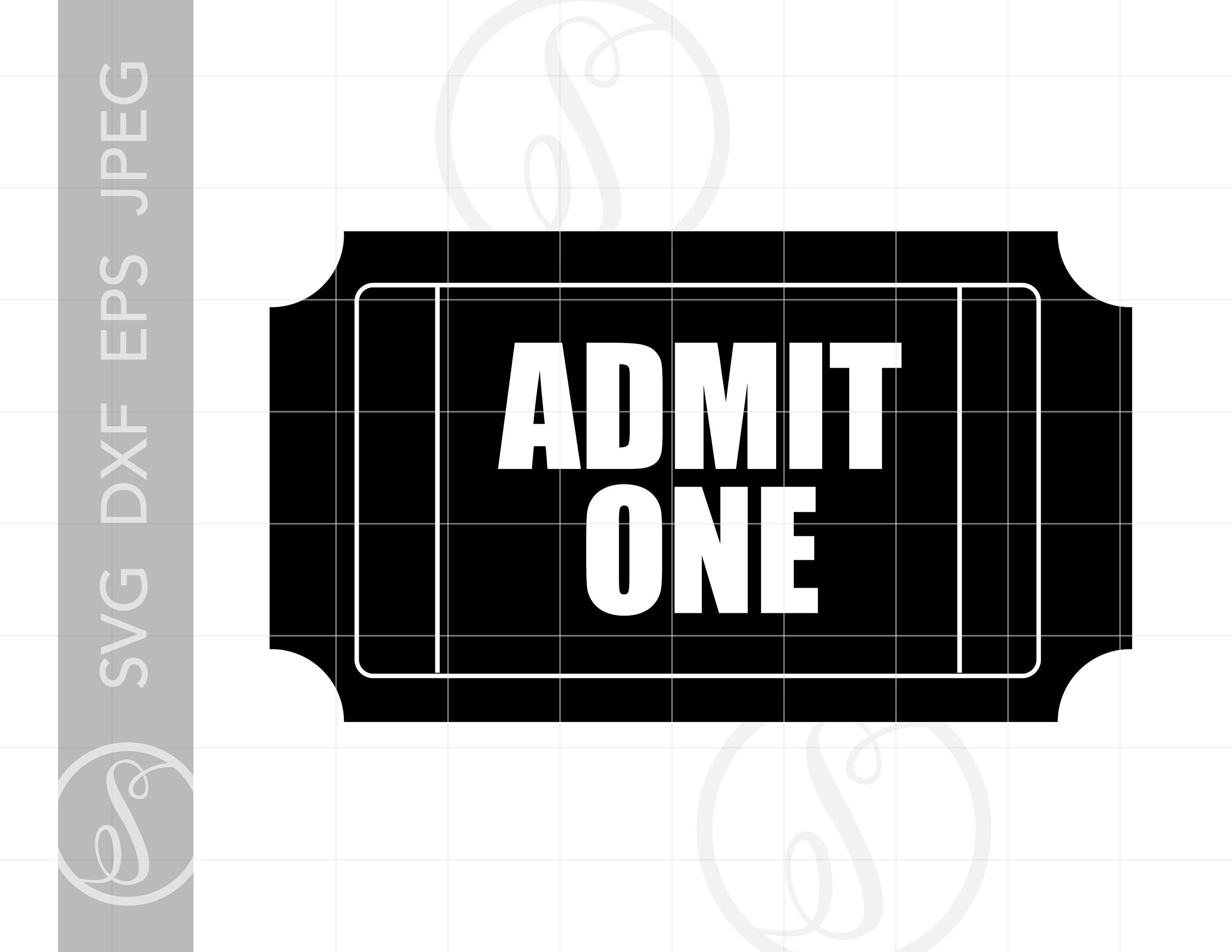 Ticket SVG Ticket Clipart Ticket PNG Movie Ticket Svg Event Ticket 