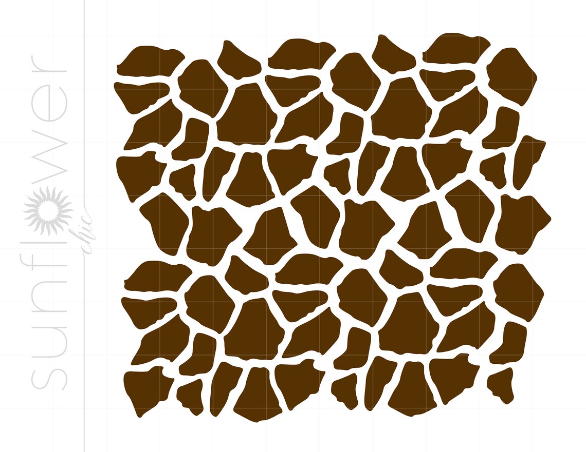 Giraffe Spots SVG | Giraffe Pattern Download | Giraffe Spots Silhouette ...