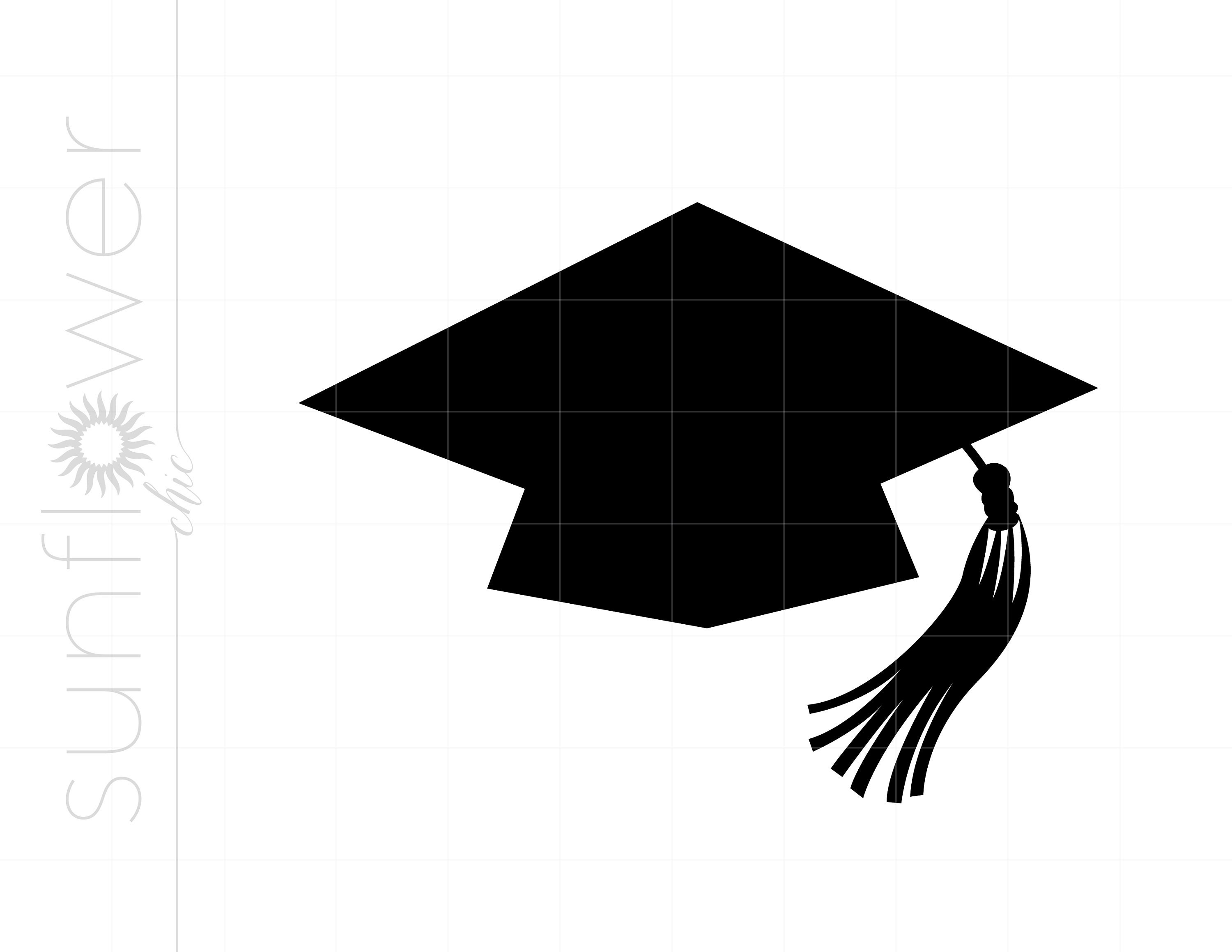 Black Graduation Cap Silhouette