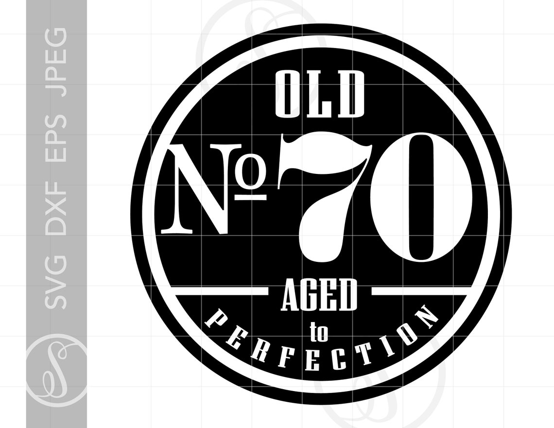 Old Number 70 SVG Clipart 70th Cut File for Cricut Old No. - Etsy