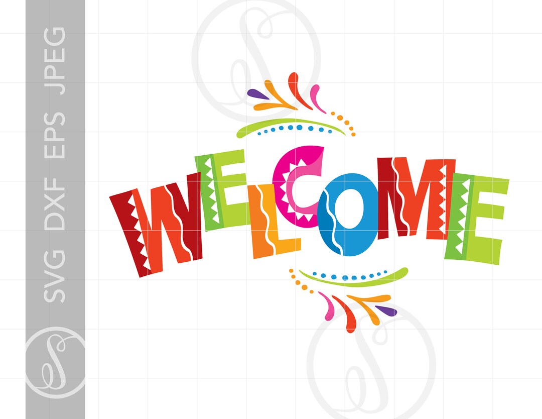 Fiesta Party Sign Svg Art Welcome Sign Svg Cut Files - Etsy