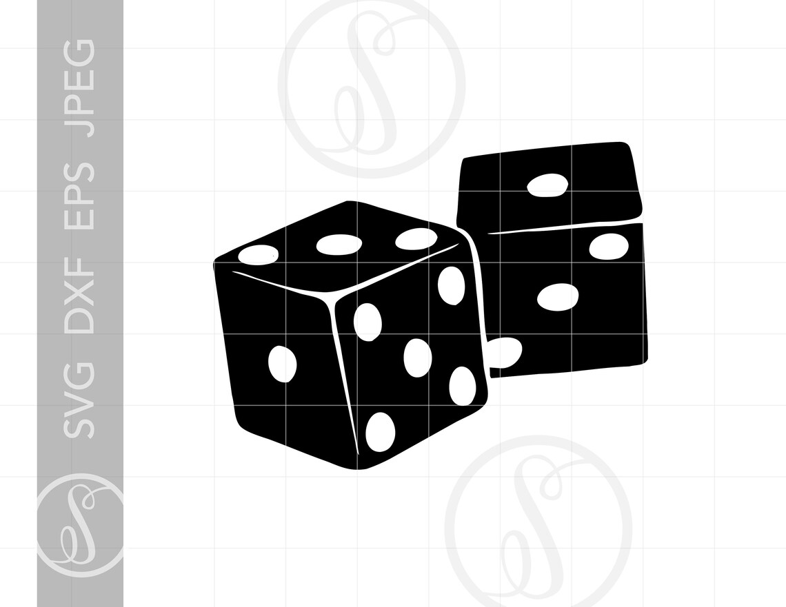 Casino Dice SVG Dice Clipart Dice Cut File for Cricut - Etsy