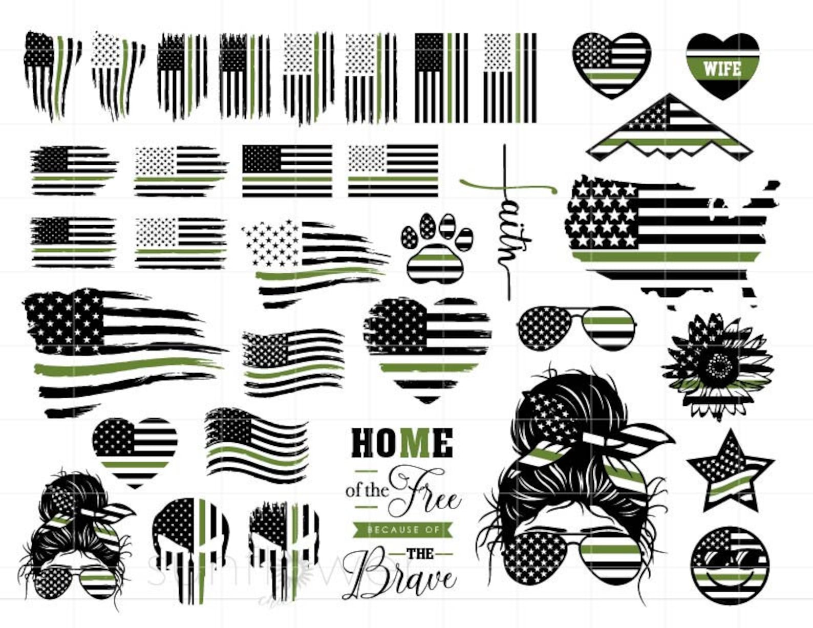 Military Svg Bundle Military Flag Svg Cut Files Military - Etsy