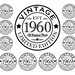 Vintage 1960's SVG Bundle, 1960-69 SVG Downloads, All Original Parts ...