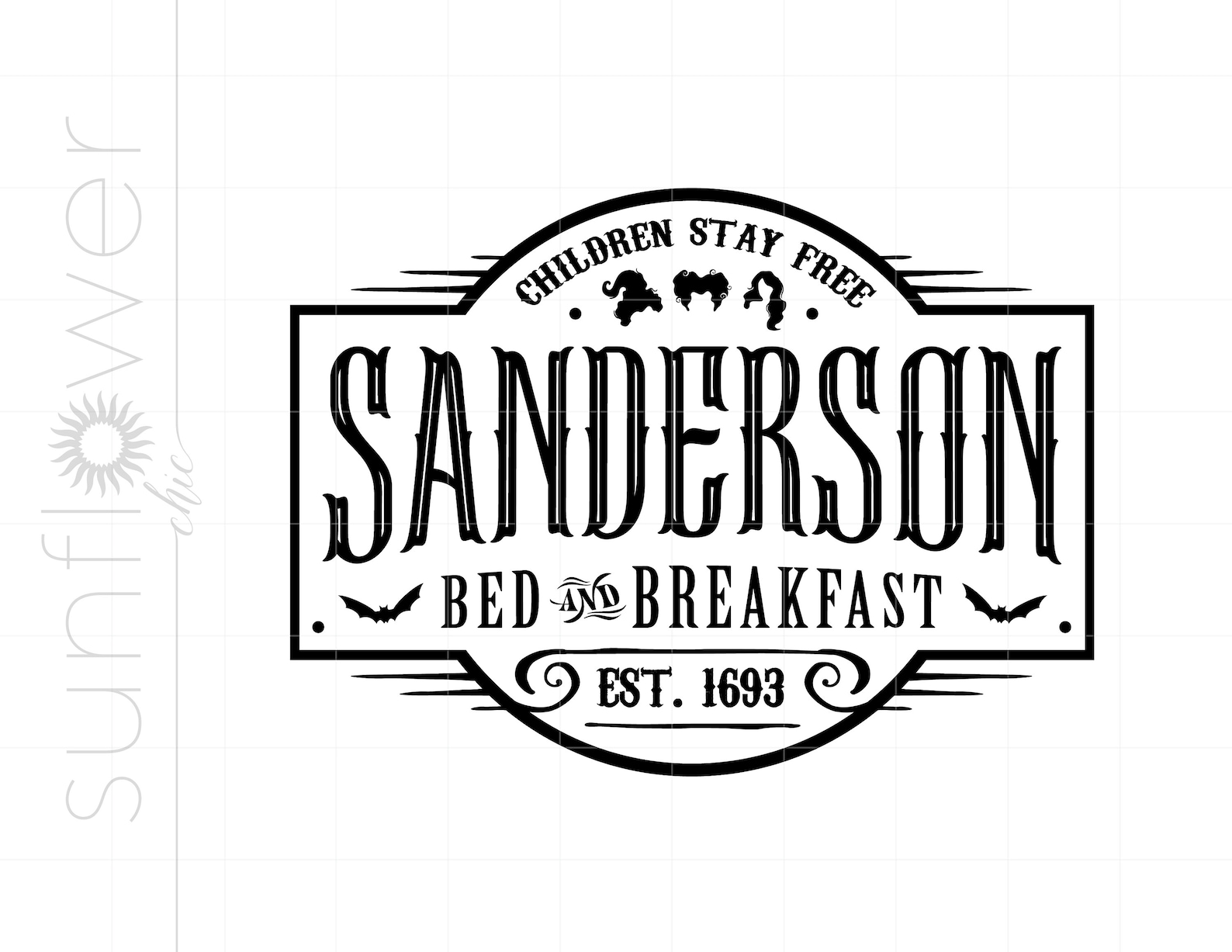Hocus Pocus Svg Sanderson Sisters Bed and Breakfast Svg Cut - Etsy