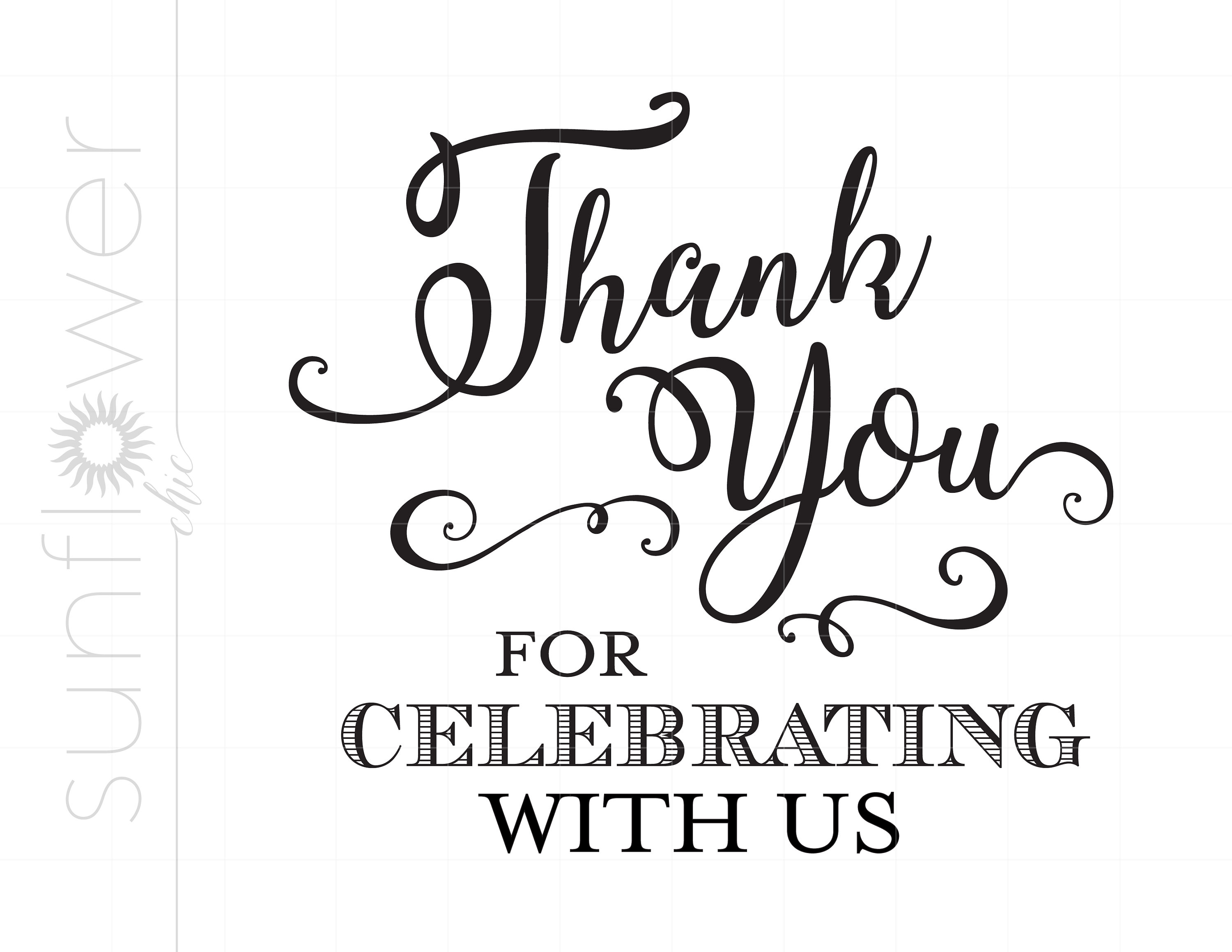 Hochzeit Svg Thank You Svg Plotterdatei Thank You For - Etsy Schweiz