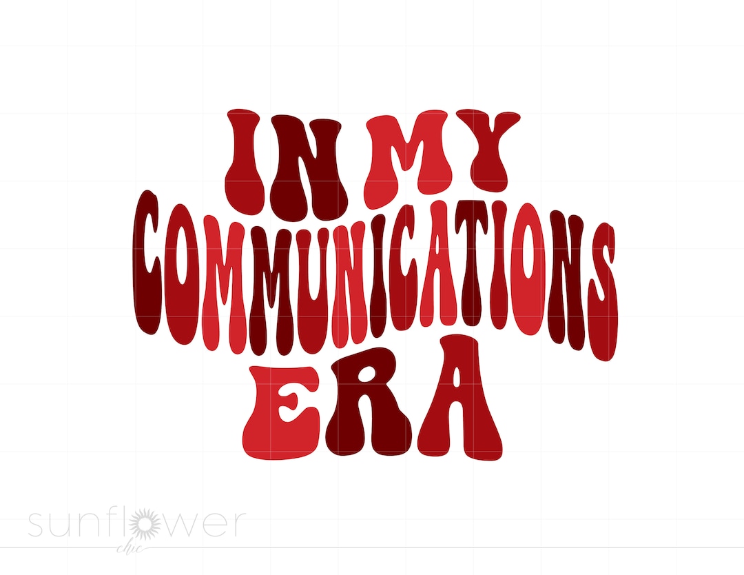 In My Communications Era Svg, Groovy Letters Communications Svg, Art ...