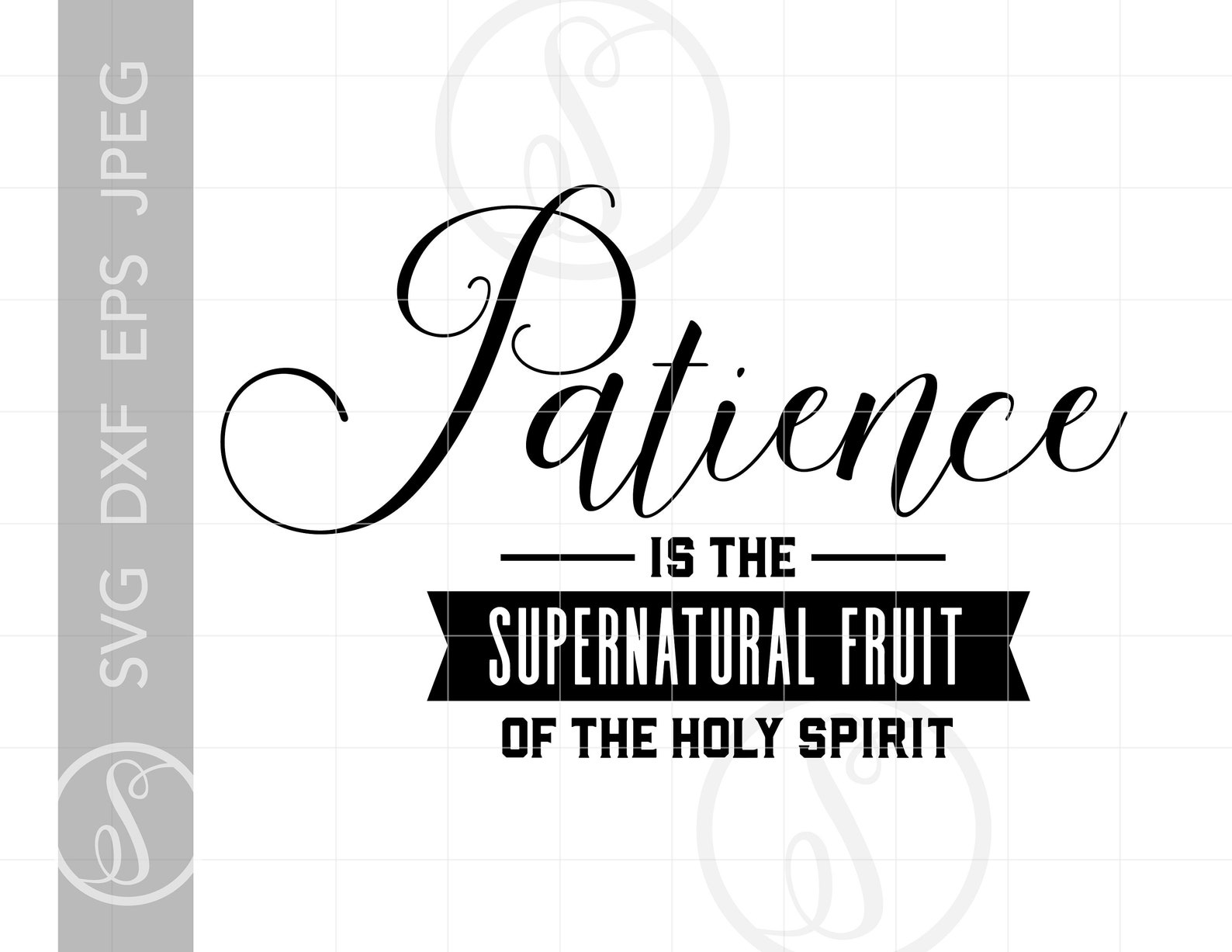 Patience Quote SVG Downloads Patience is the Supernatural - Etsy