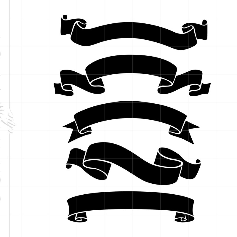 Ribbon Banner Svg - Etsy