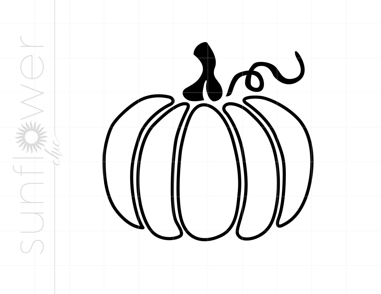 Pumpkin SVG Thanksgiving Svg Cricut Fall Pumpkin Outline - Etsy
