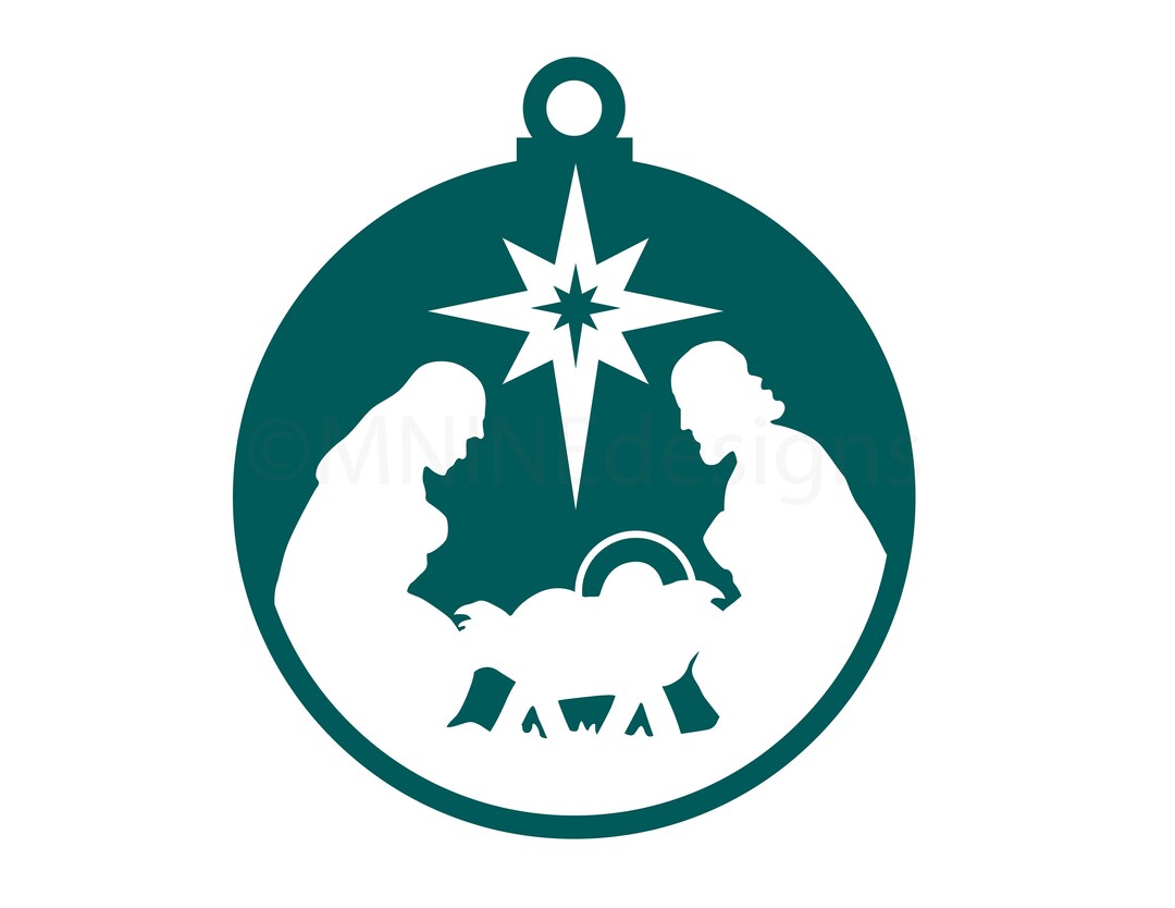 Nativity Ornament SVG | Nativity Ornament Cut File | Nativity Ornament ...