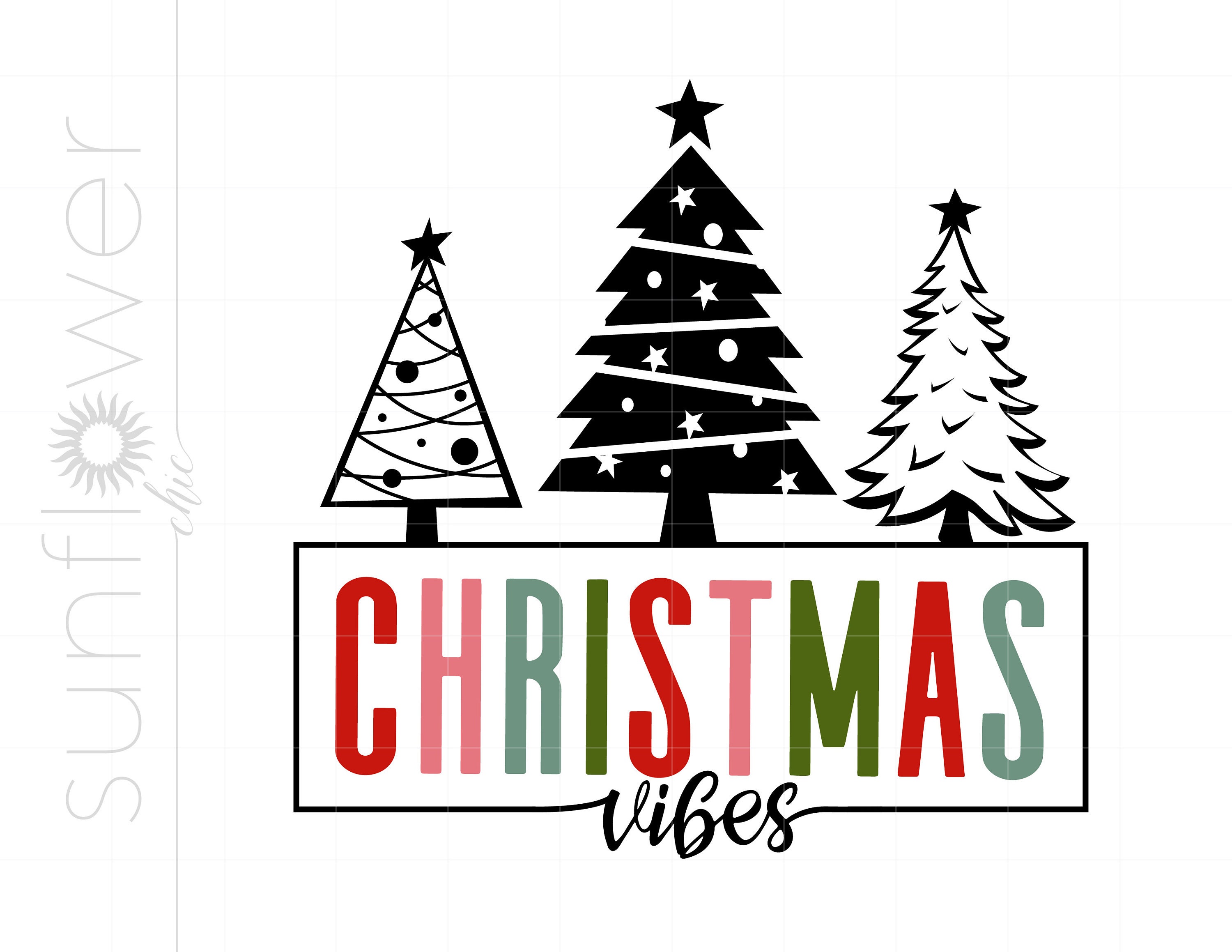 Christmas Vibes SVG Holiday Svg Cut File Christmas Cricut - Etsy
