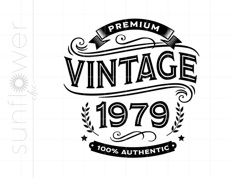 1979 SVG Downloads Premium Vintage 1979 Birthday Whiskey - Etsy