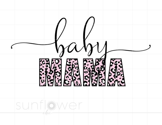 Baby Mama Svg Pink Leopard Print Svg Cut Files Baby Girl - Etsy