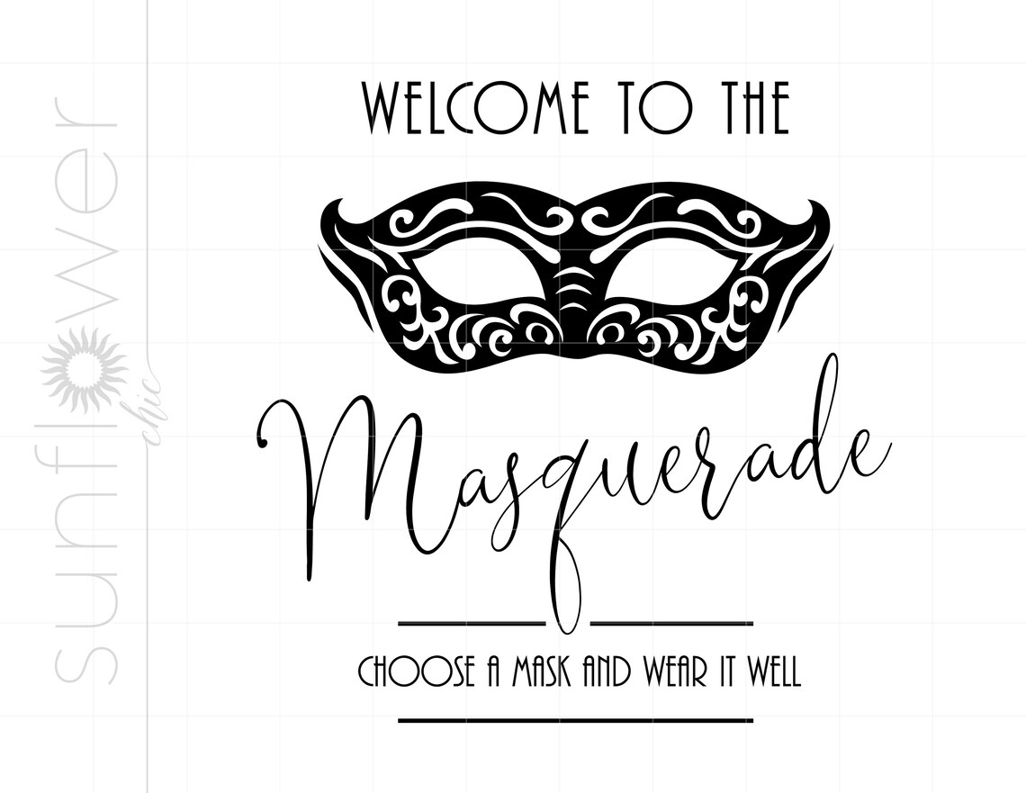 Masquerade SVG Welcome to the Masquerade Svg Masquerade - Etsy