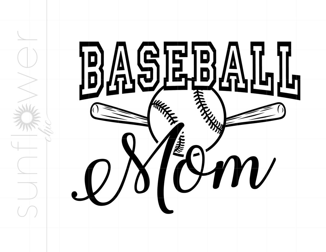 Baseball Mom Svg Cut Files | Baseball T-shirt Downloads | Baseball T ...