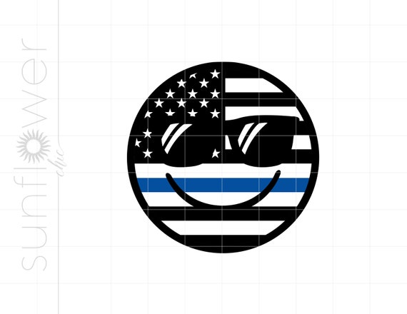 Police Svg Policeman Smiley Face Emoji Svg Cut Files - Etsy