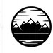 Mountains Frame SVG Mountains Silhouette Download Cut File - Etsy