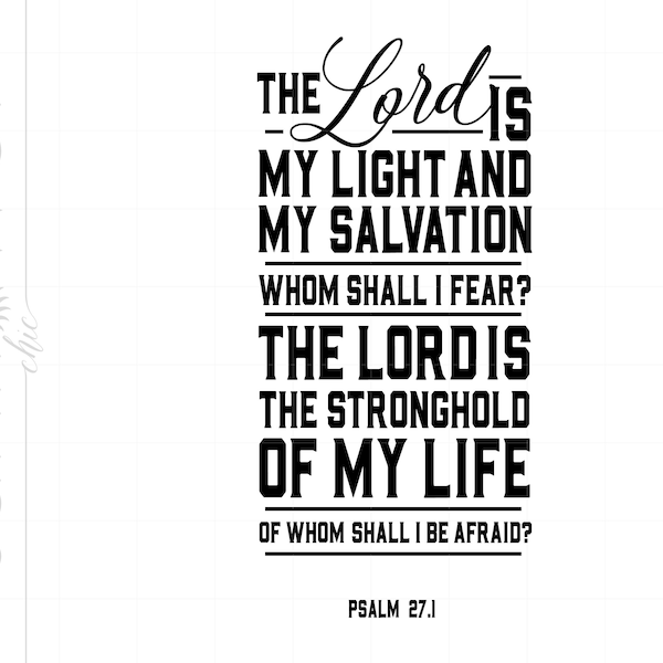 Psalm 27 1 - Etsy