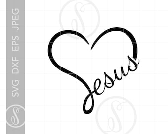 Jesus Heart SVG Jesus SVG the Lord Svg God Svg Heart Svg - Etsy