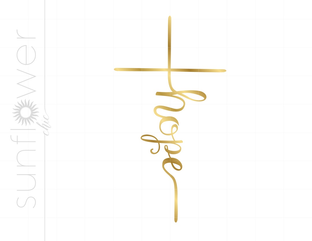 Hope Cross Svg, Faith Cross Svg Cut Files for Cricut Silhouette ...