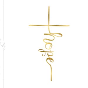 Hope Cross Svg, Faith Cross Svg Cut Files for Cricut Silhouette ...