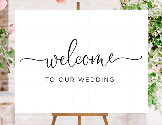 Welcome to Our Wedding SVG Wedding Svg Minimalist Wedding - Etsy