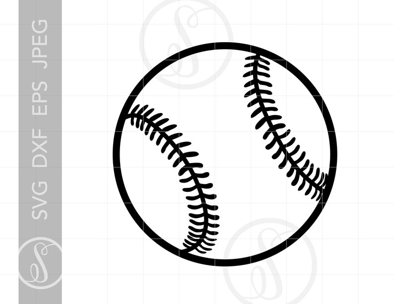 Baseball SVG Baseball Clipart Baseball Silhouette Cut File - Etsy