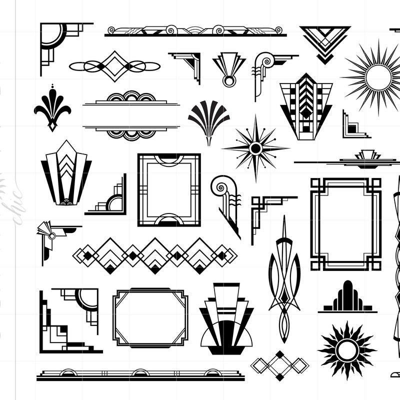Art Deco Svg - Etsy